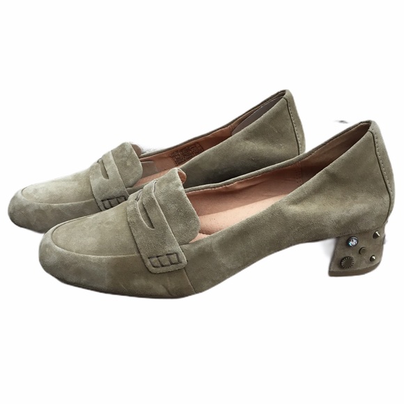 UGG | Shoes | Ugg Elise Suede Studded Bling Block Heels | Poshmark